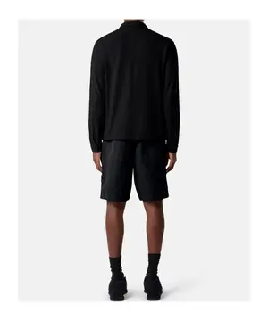 Stone Island Slim-fit Long-sleeve Polo With Tonal Compass Patch