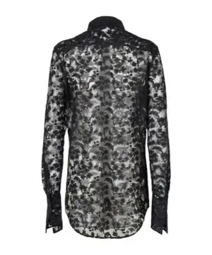 Fendi Ivory Peonia Lace Shirt
