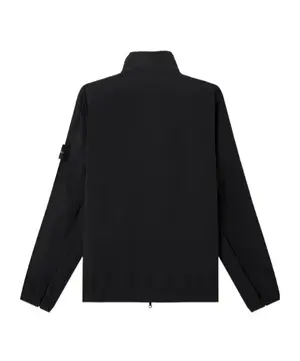 Stone Island Comfort-fit Zip-up Overshirt - Black