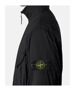 Stone Island Comfort-fit Zip-up Overshirt - Black