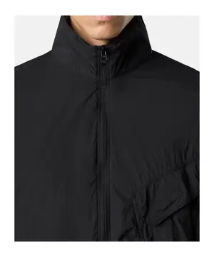 Stone Island Comfort-fit Zip-up Overshirt - Black