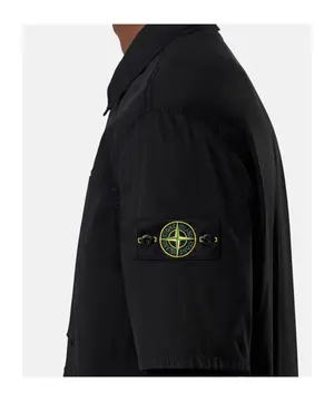 Stone Island Comfort-fit Short-sleeve Shirt With Chest Pockets