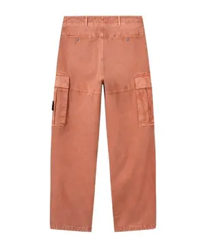 Stone Island Loose-fit Cargo Trousers With Drawstring Cuffs