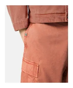 Stone Island Loose-fit Cargo Trousers With Drawstring Cuffs