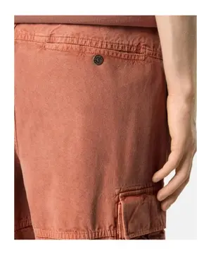Stone Island Loose-fit Cargo Trousers With Drawstring Cuffs