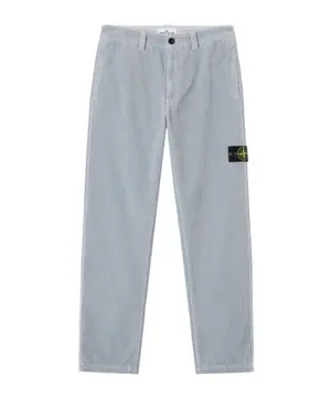 Stone Island Regular-fit Chino Trousers With Contrast Pocket