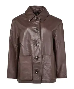 Soeur Vincenzo Leather Jacket - Brown