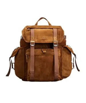 TOD'S Logo Debossed Medium Backpack - Brown