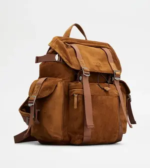 TOD'S Logo Debossed Medium Backpack