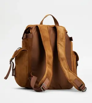 TOD'S Logo Debossed Medium Backpack