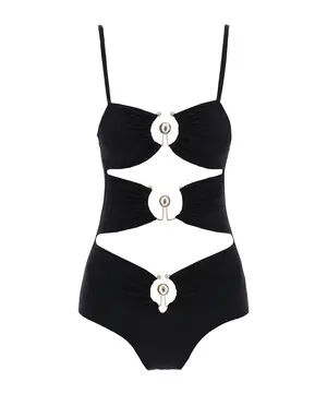 Christopher Esber Square Neck Cut-out Swimsuit