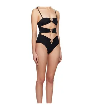 Christopher Esber Square Neck Cut-out Swimsuit
