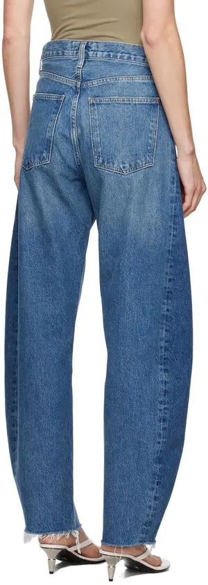 AGOLDE Luna Pieced Curve Jeans - Blue