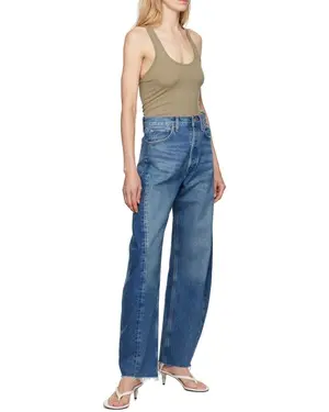 AGOLDE Luna Pieced Curve Jeans - Blue