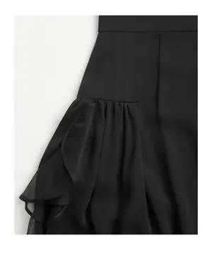 Valentino Garavani Ruffled Trim Ballon Trousers