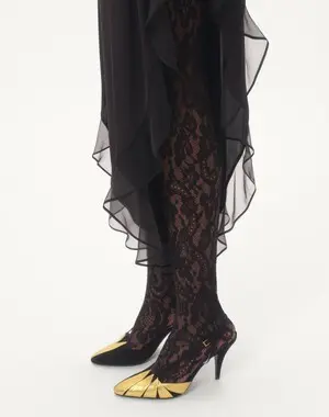 Valentino Garavani Ruffled Trim Ballon Trousers