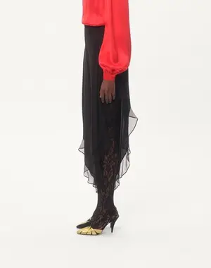 Valentino Garavani Ruffled Trim Ballon Trousers