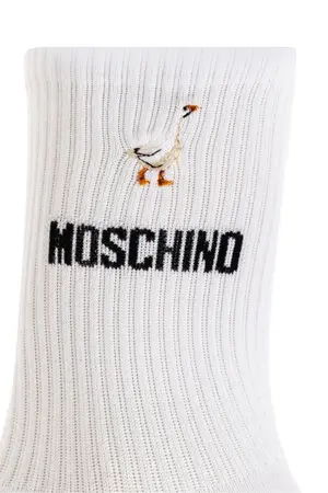 Moschino Logo Socks
