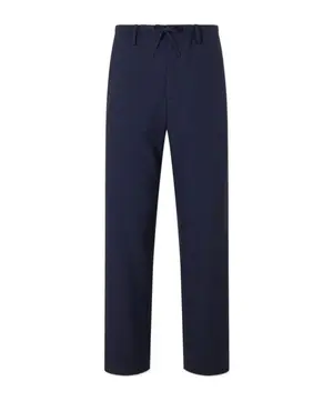 Dries Van Noten Straight-leg Drawstring Trousers - Blue