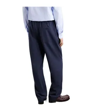 Dries Van Noten Straight-leg Drawstring Trousers - Blue