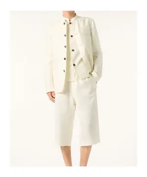 Loro Piana Long Sleeve Stand Collar Jacket