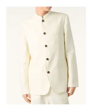 Loro Piana Long Sleeve Stand Collar Jacket