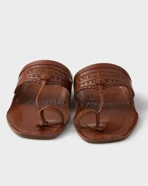 Prada Square-toe Flat Sandals