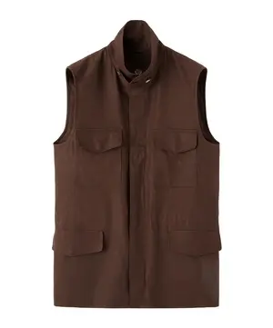 Loro Piana Traveller Vest - Red