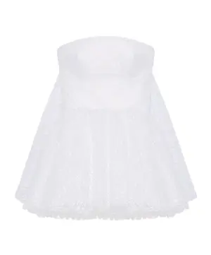 Givenchy Bustier Cape Back Dress In Lace