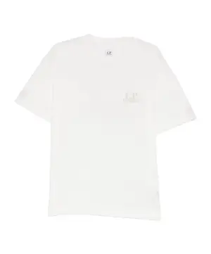 C.P. COMPANY Logo-print T-shirt - White