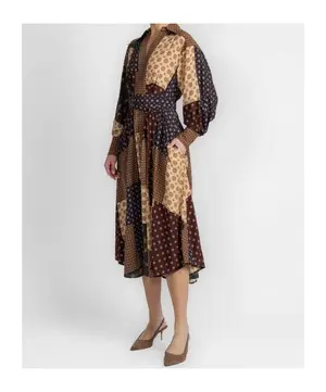 Zimmermann Patchwork Print Midi Dress