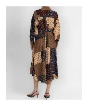 Zimmermann Patchwork Print Midi Dress