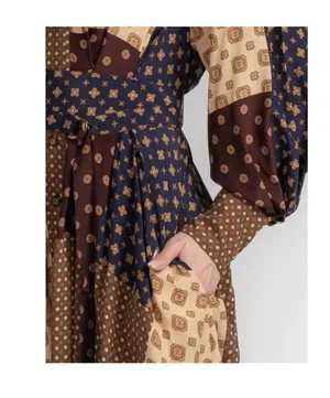 Zimmermann Patchwork Print Midi Dress