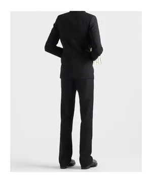 Prada Straight-leg Tailored Wool Trousers