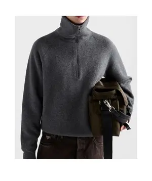 Prada Wool And Cashmere Polo Sweater