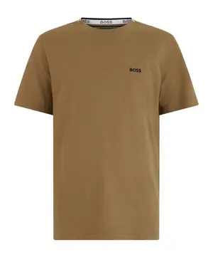Hugo Boss Logo Cotton T-shirt - Brown