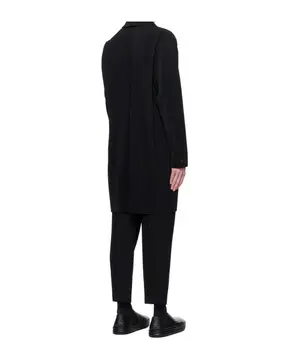 Issey Miyake Plissé Single-breasted Coat