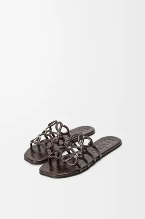 Loewe Petal Anagram Slide Sandals