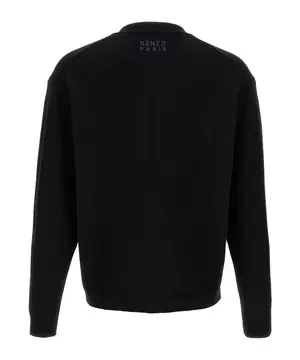 Kenzo Happy Tiger Patch Knit Cardigan