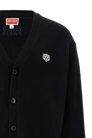 Kenzo Happy Tiger Patch Knit Cardigan