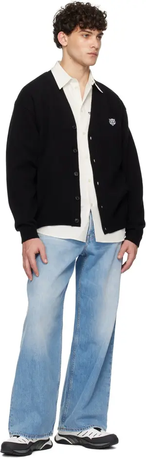 Kenzo Happy Tiger Patch Knit Cardigan