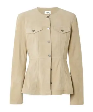 HAIKURE Temple Paneled Suede Jacket