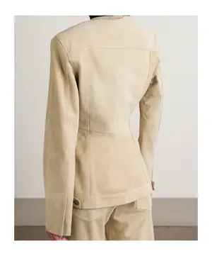 HAIKURE Temple Paneled Suede Jacket