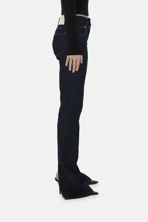 HAIKURE Split-hem Jeans - Black