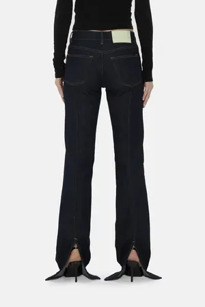 HAIKURE Split-hem Jeans - Black