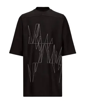 Moncler Rick Owens Jumbo Cotton T-shirt - Black