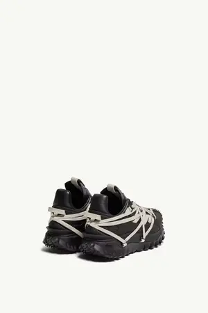 Moncler Trailgrip Megalace Leather Sneakers - Black