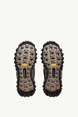 Moncler Trailgrip Megalace Leather Sneakers - Black
