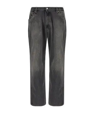 Prada Jeans With A Triangle Logo - Black