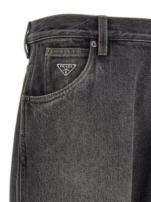Prada Jeans With A Triangle Logo